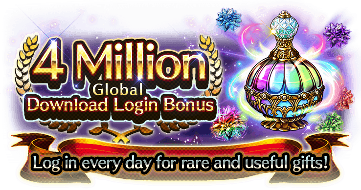 The 4 Million Global Downloads Login Bonus will be released.